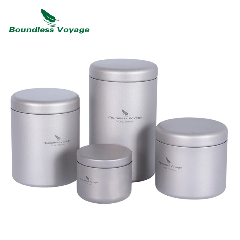Boundless-Voyage-Titanium-Tea-Caddy-Canister-Outdoor-Portable-Tin-Jar ...