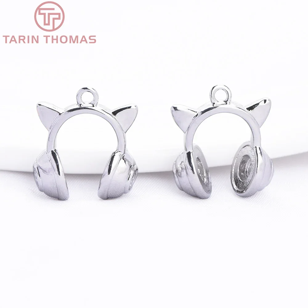 (9408) 24K Gold Color Brass with Zircon Basketball Hoop Earphone Robot ...
