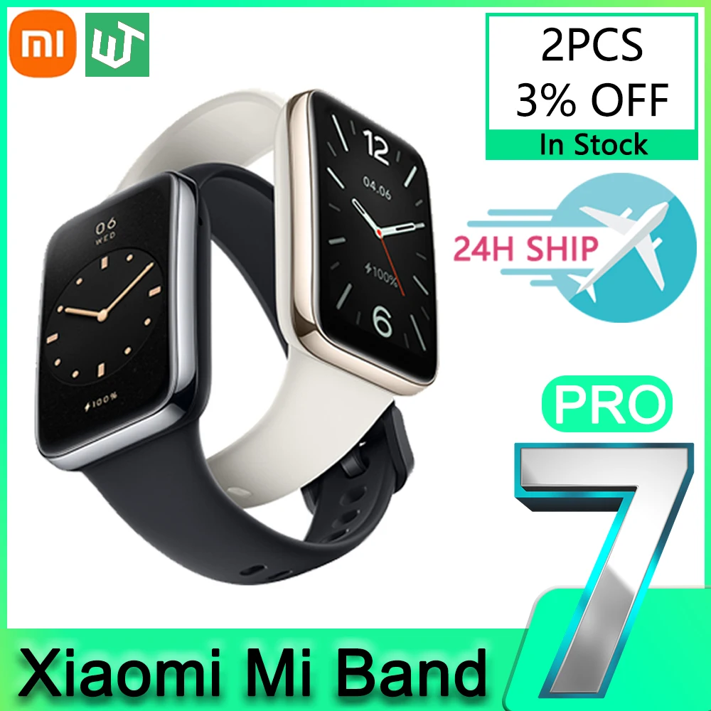 Orijinal Xiaomi Mi Band 7 Pro GPS Bluetooth akıllı bilezik AMOLED ekran ...