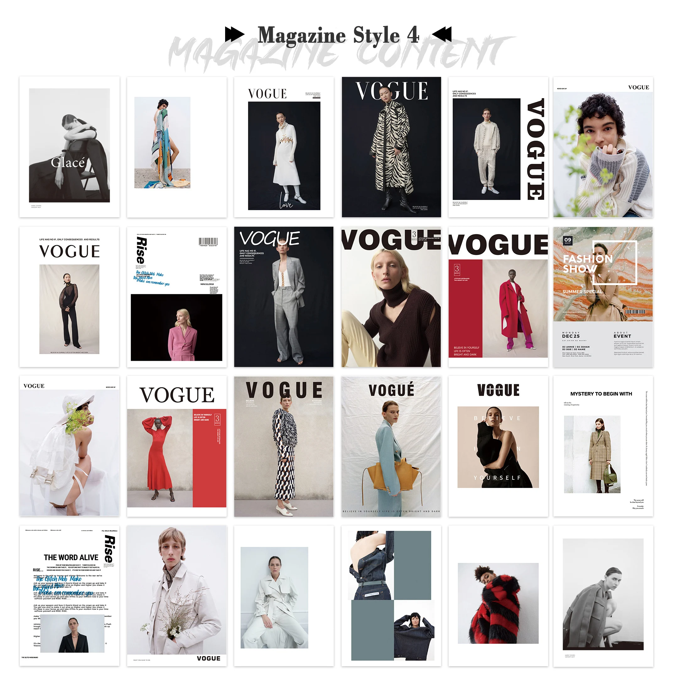 Fashion Magazine Inside Pages