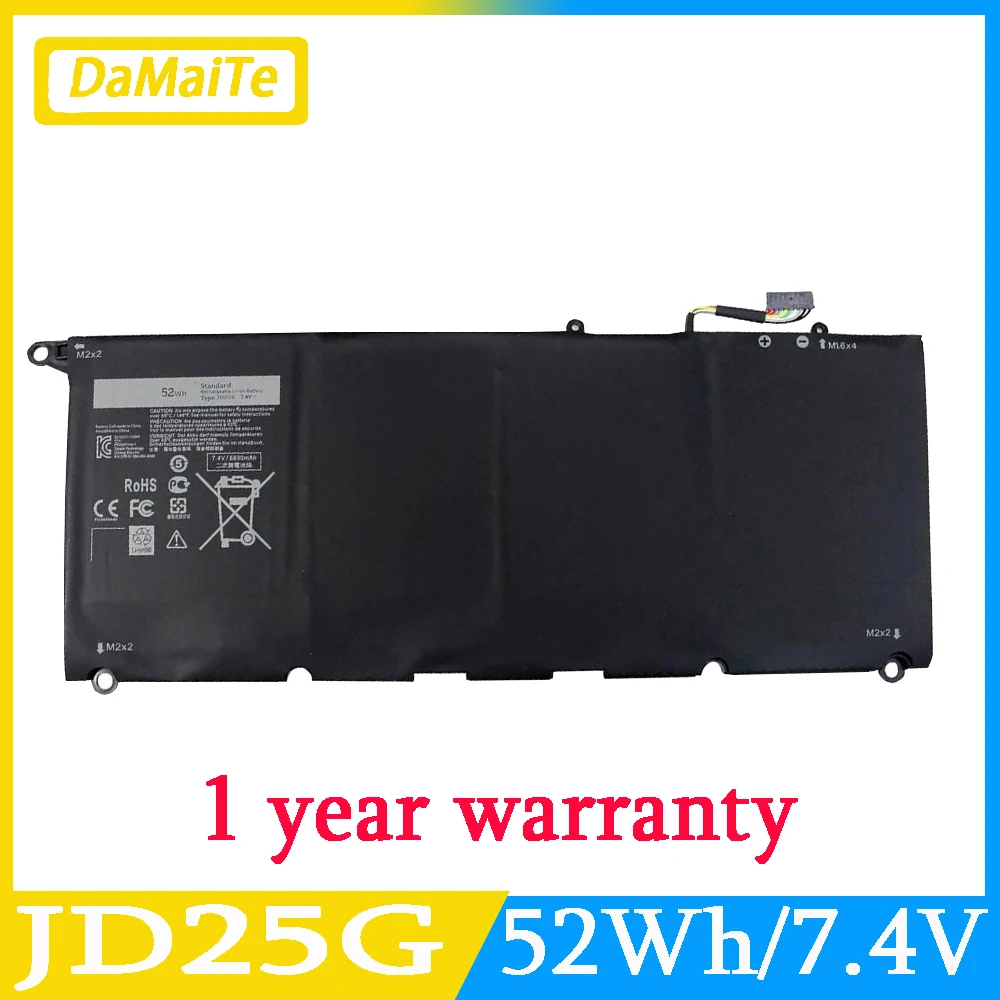 90V7W-JHXPY-JD25G-Laptop-Battery-For-Dell-XPS-13-9343-XPS-13-9350-13D ...