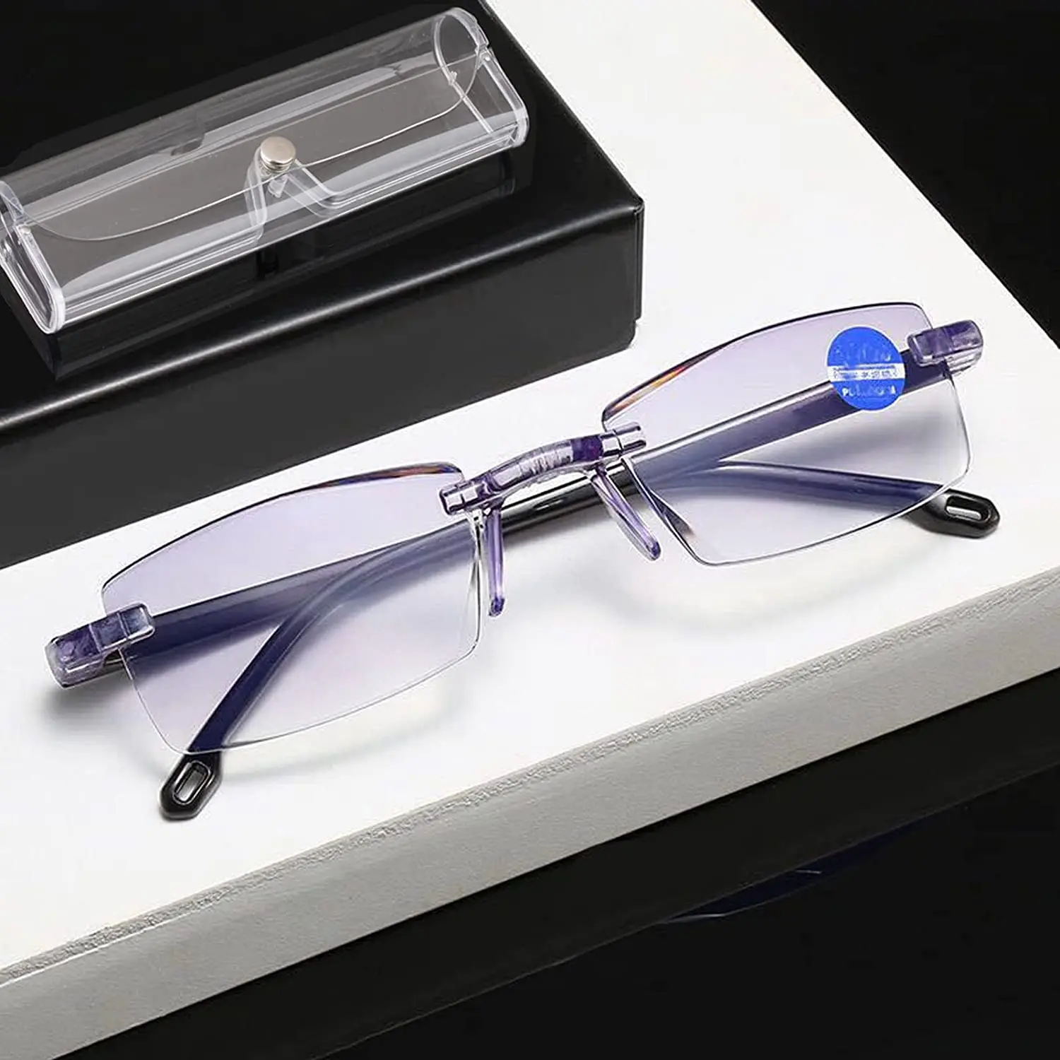 Fashionable-And-Minimalist-Light-Blue-Lens-Glass-And-Anti-Blue-Ultra ...