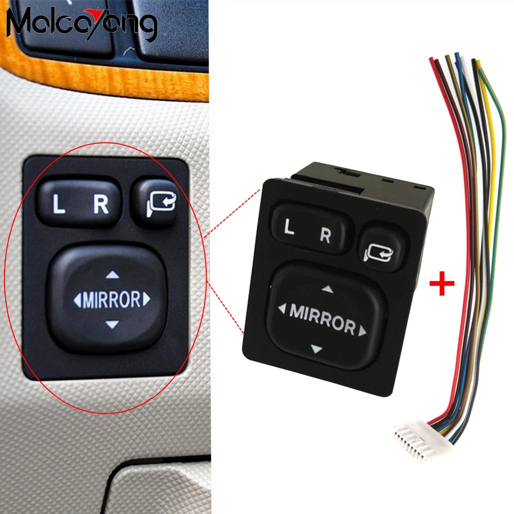 New Outer Mirror Switch Assy 84870-06110 8487006110 84872-52040 84870 ...