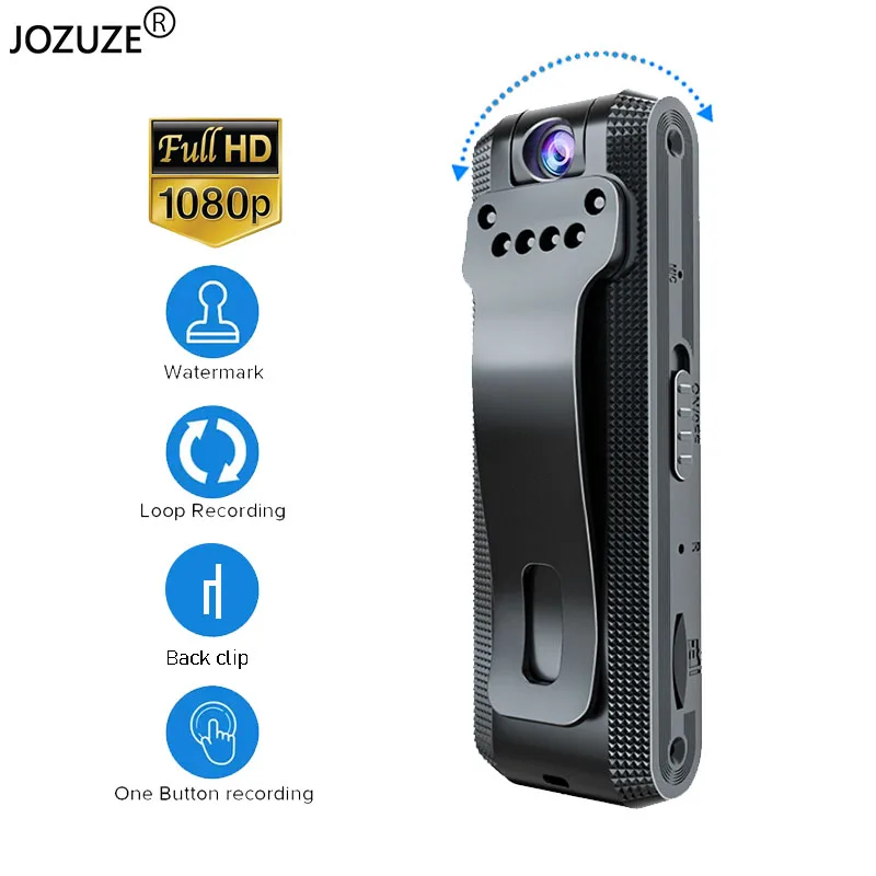 JOZUZE MD30 HD 1080P Mini Camera Infrared Night Vision Portable Small ...