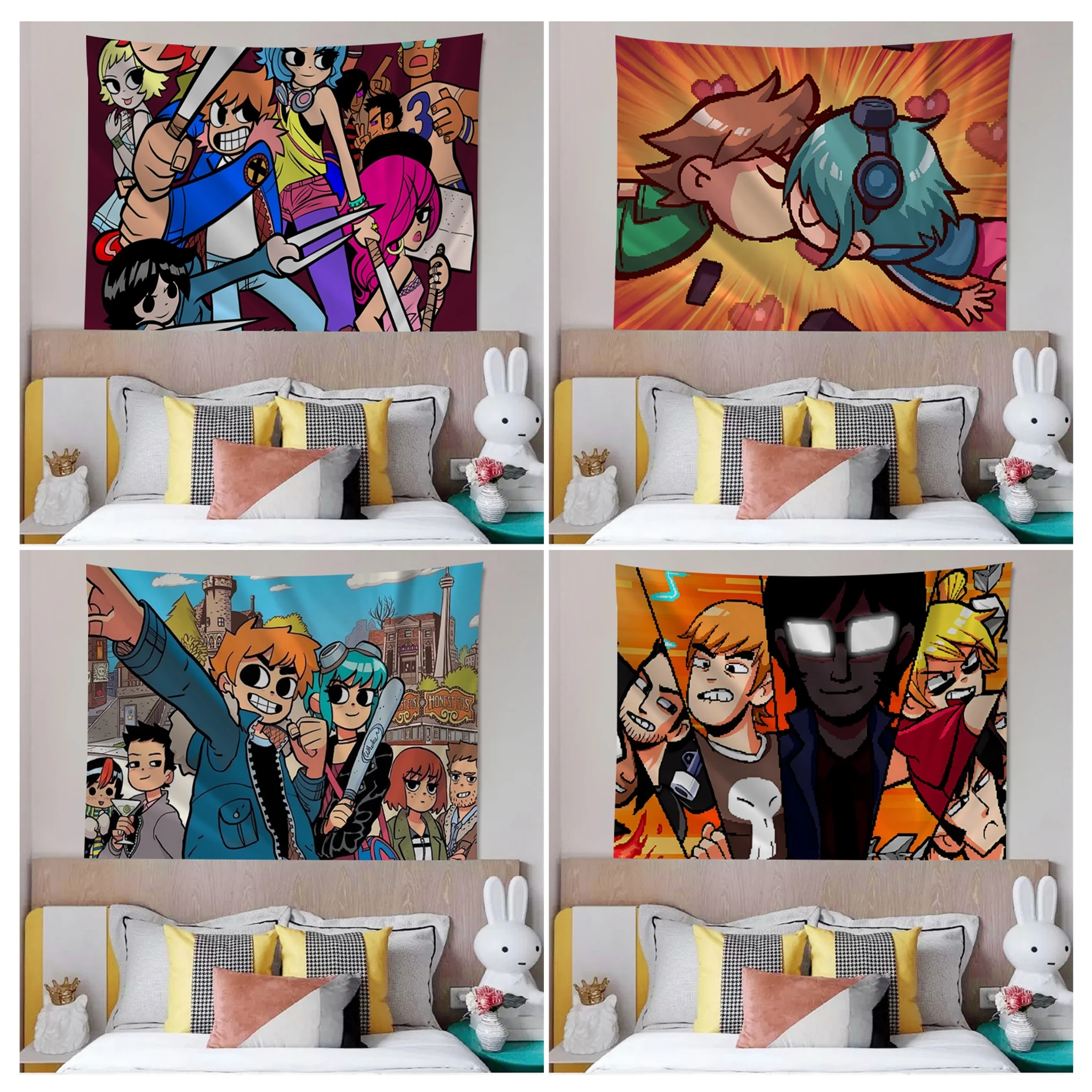 Scott-Pilgrim-Tape-aria-Colorida-Pendurado-na-Parede-Tape-arias-Bo-mio ...