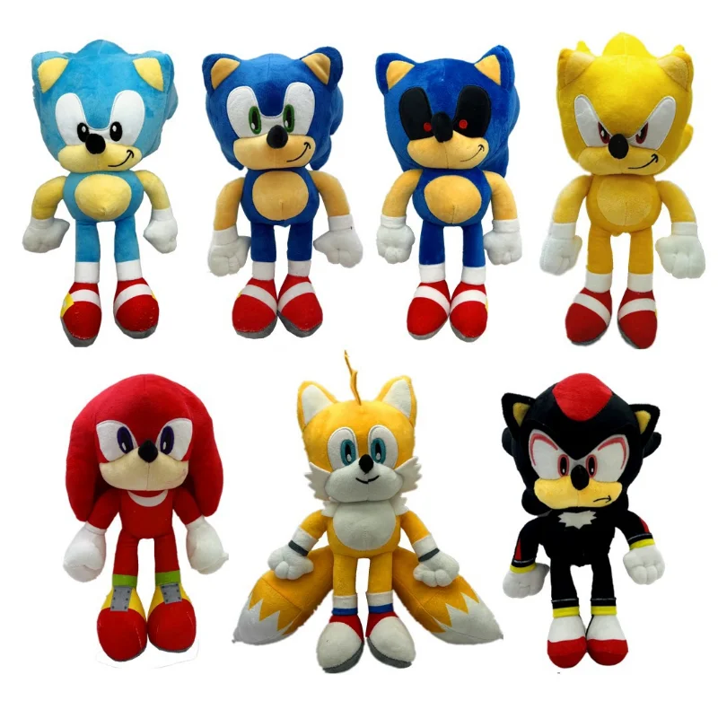 Generic 30Cm Super Sonic Hedgehog Plush Stuffed Toys Cartoon Knuckles ...