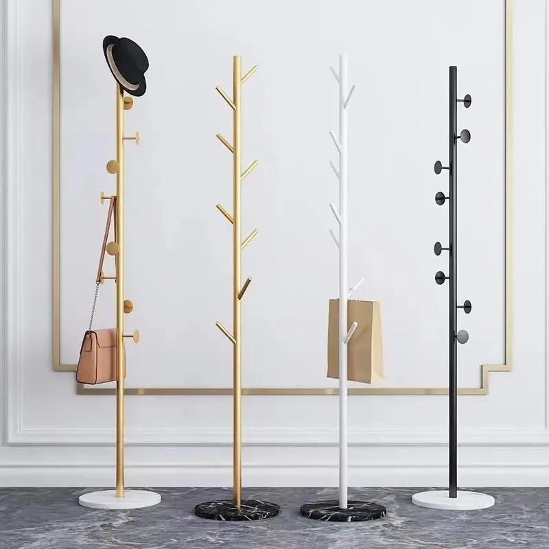 Light-Luxury-Clothes-Hanger-Floor-Standing-Disc-Base-Room-Simple-Modern ...