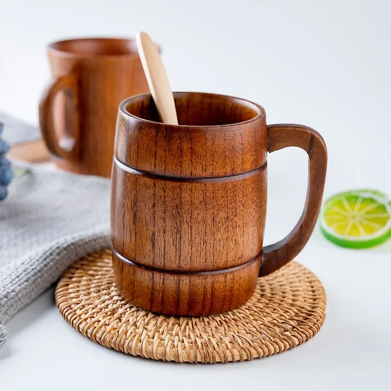 350ml-Classic-Style-Natural-Wood-Cup-Wooden-Beer-Mugs-Drinking-For ...