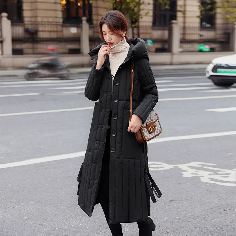 TPJB-Winter-Cotton-padded-Clothes-Women-Coat-Long-Loose-Female-Hooded ...
