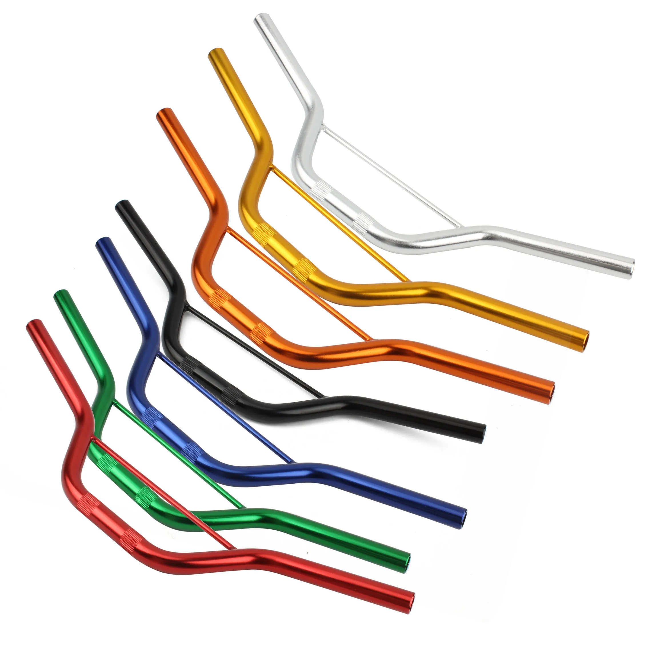 22mm 7/8" Aluminum Motorcycle Handlebar For KAYO 47cc 49cc 50cc ATV ...