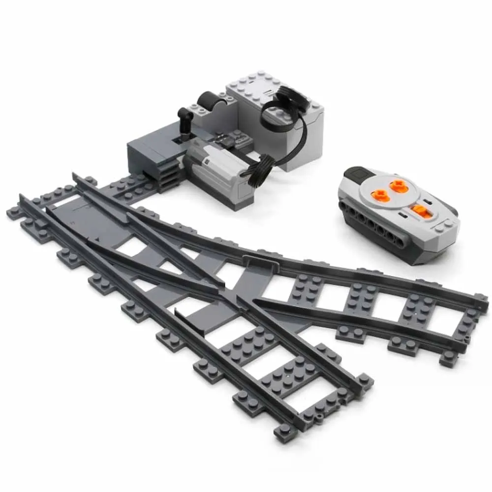 MOC-City-Trains-Railway-Tracks-Flexible-Switch-Rails-Crossing-Forked ...