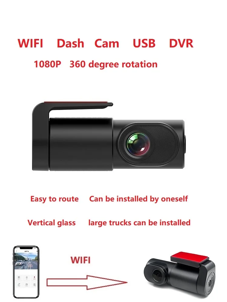 WIFI-Dash-Cam-Usb-CAR-DVR-Auto-Recorder-1080P-High-definition-Truck ...