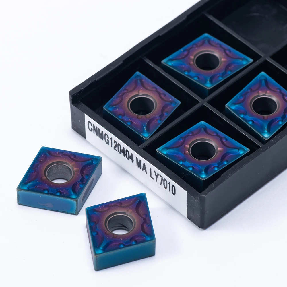 High Quality Carbide CNMG120404 CNMG120408 MA Turning Tool Blue Flame Series CNC Milling Blades ...