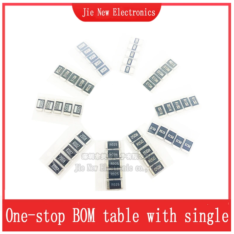 20PCS 2512 SMD 2W 1% Alloy Resistor Resistance R001 R002 R005 R008 R010 ...