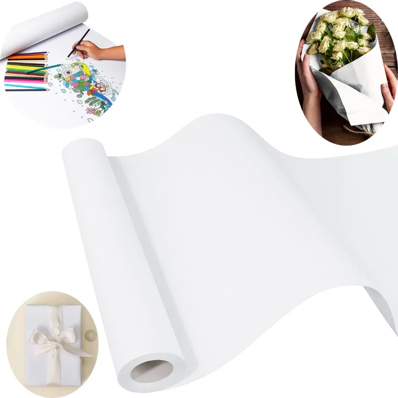 White-Wrapping-Paper-Easel-Painting-Drawing-Paper-Roll-Kids-Art ...