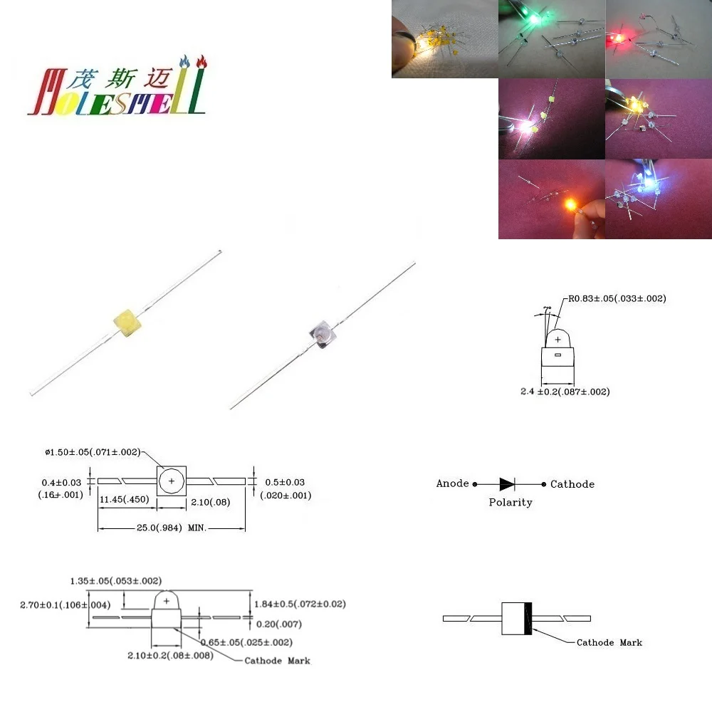 10pcs-1-5mm-Mini-Red-Yellow-Blue-Green-White-Orange-Warm-white-LED-Leds ...