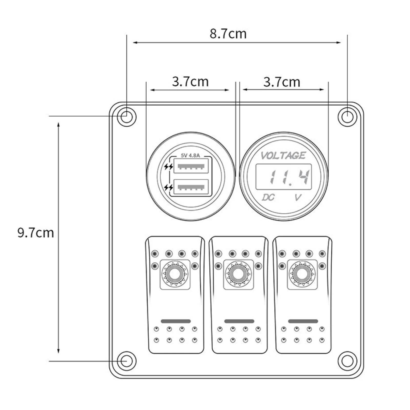 Other Parts & Accessories - Multi-functional Combination Switch Panel ...
