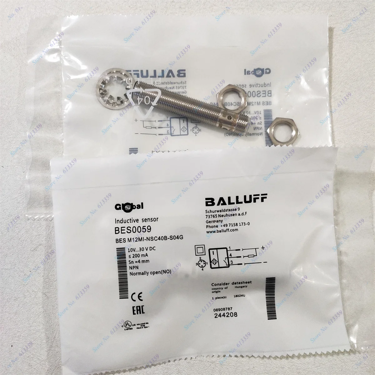 BES-M12MI-PSC40B-S04G-BES-M12MI-NSC40B-S04G-Balluff-Sensor-de ...