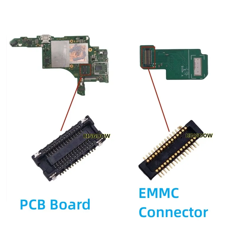 Original-Switch-Motherboard-PCB-Board-Memory-Card-Socket-15PIN-EMMC ...
