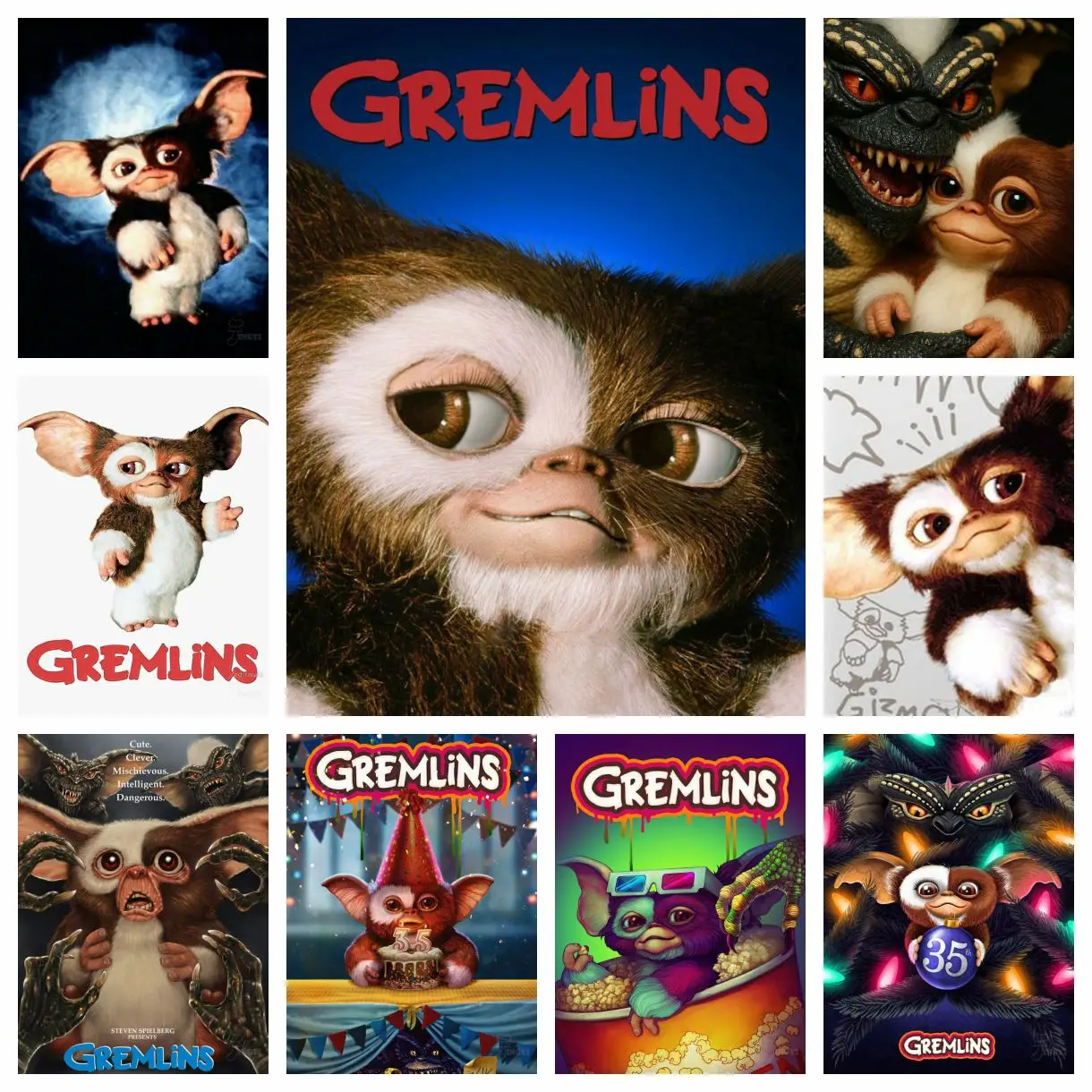 Horror TV Characters Little Gremlins Diamond Painting Kit Embroidery ...