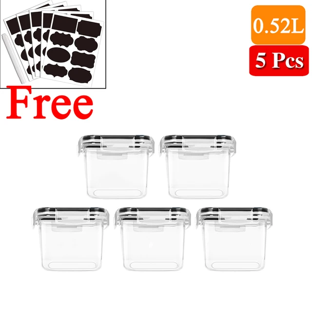 PP Food Container Set para Cozinha, Organizador De Armazenamento ...