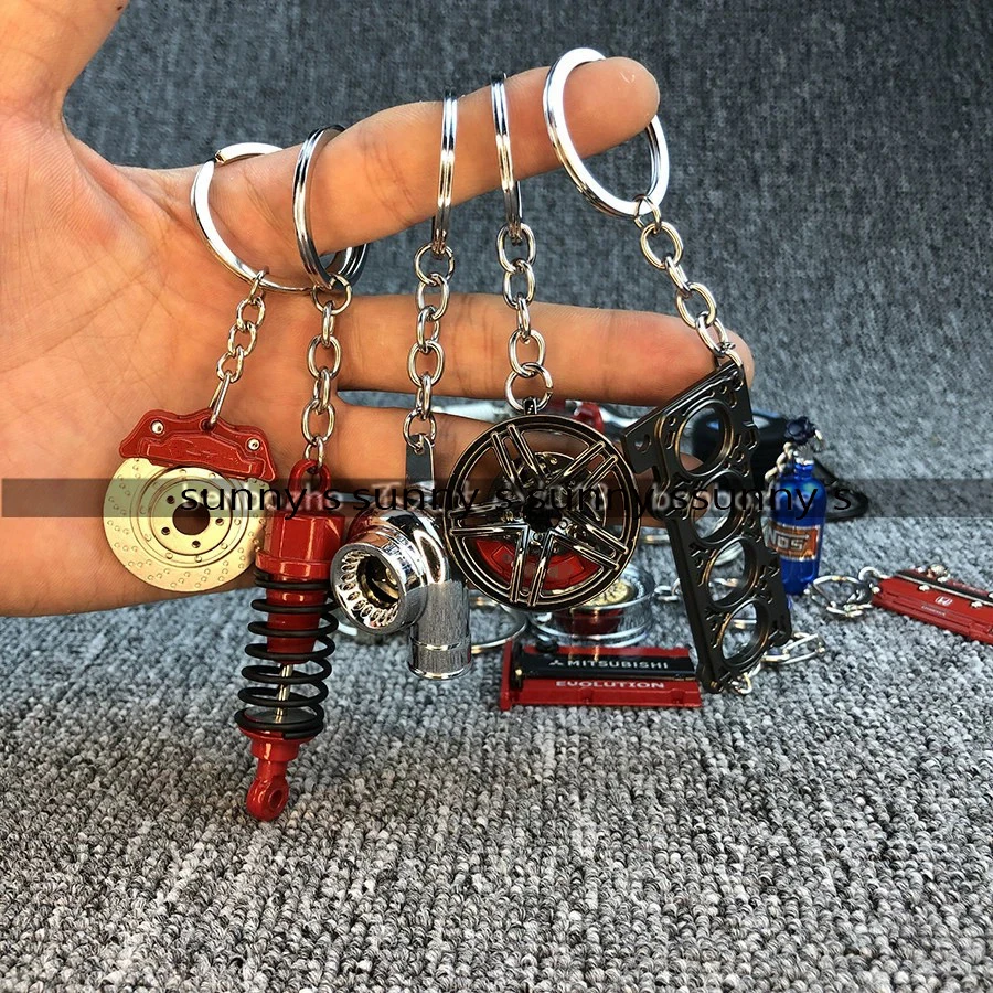 Creative-Unique-Disc-Brake-Keychain-Wheel-Rim-Metal-Racing-Keyring-Car ...
