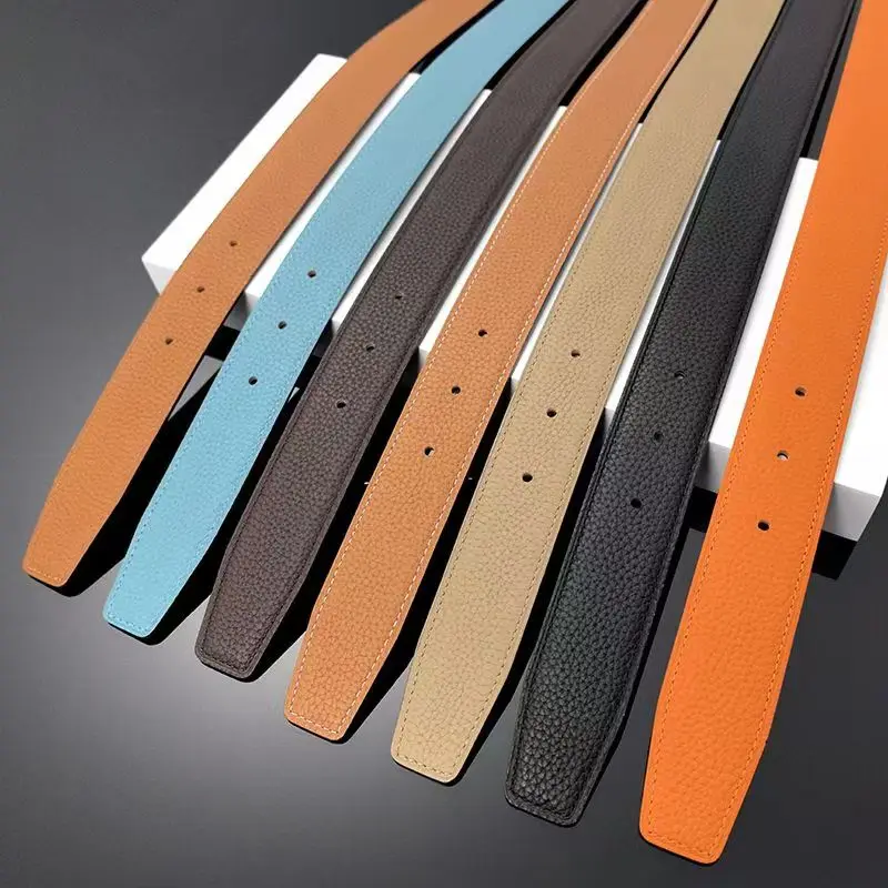 Luxury-Belt-Ultra-Thin-Pointed-Belt-Headless-Men-And-Women-First-Layer ...