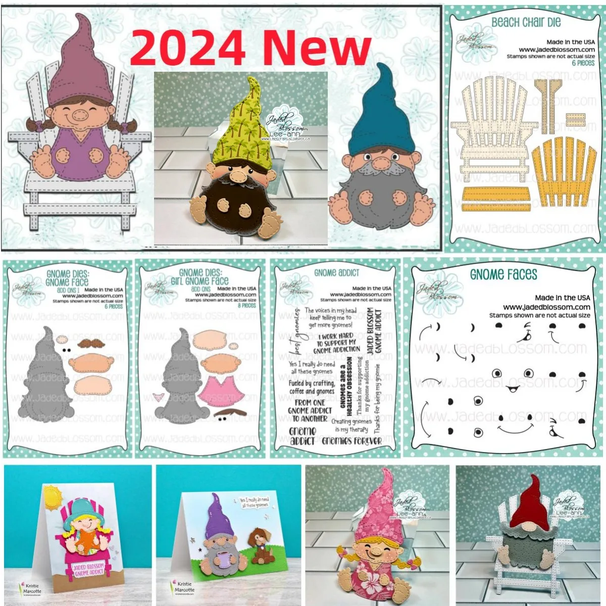 Beach-Chair-Gril-Gnome-Face-Clear-Stamps-Metal-Cutting-Dies-for-DIY ...