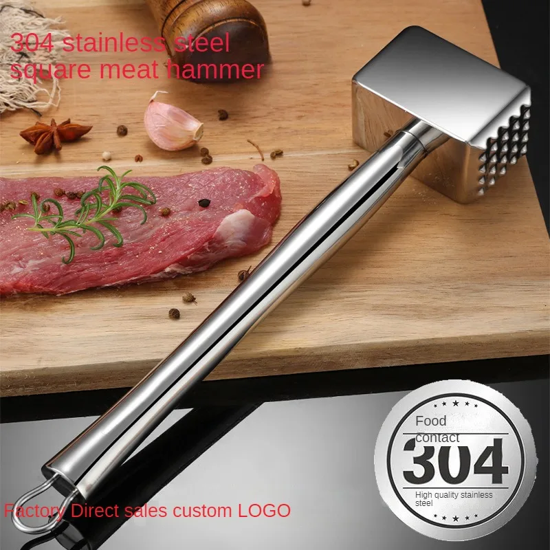 Pork Chop Meat Tenderizer Hammer 304 Stainless Steel Meat Hammer Steak