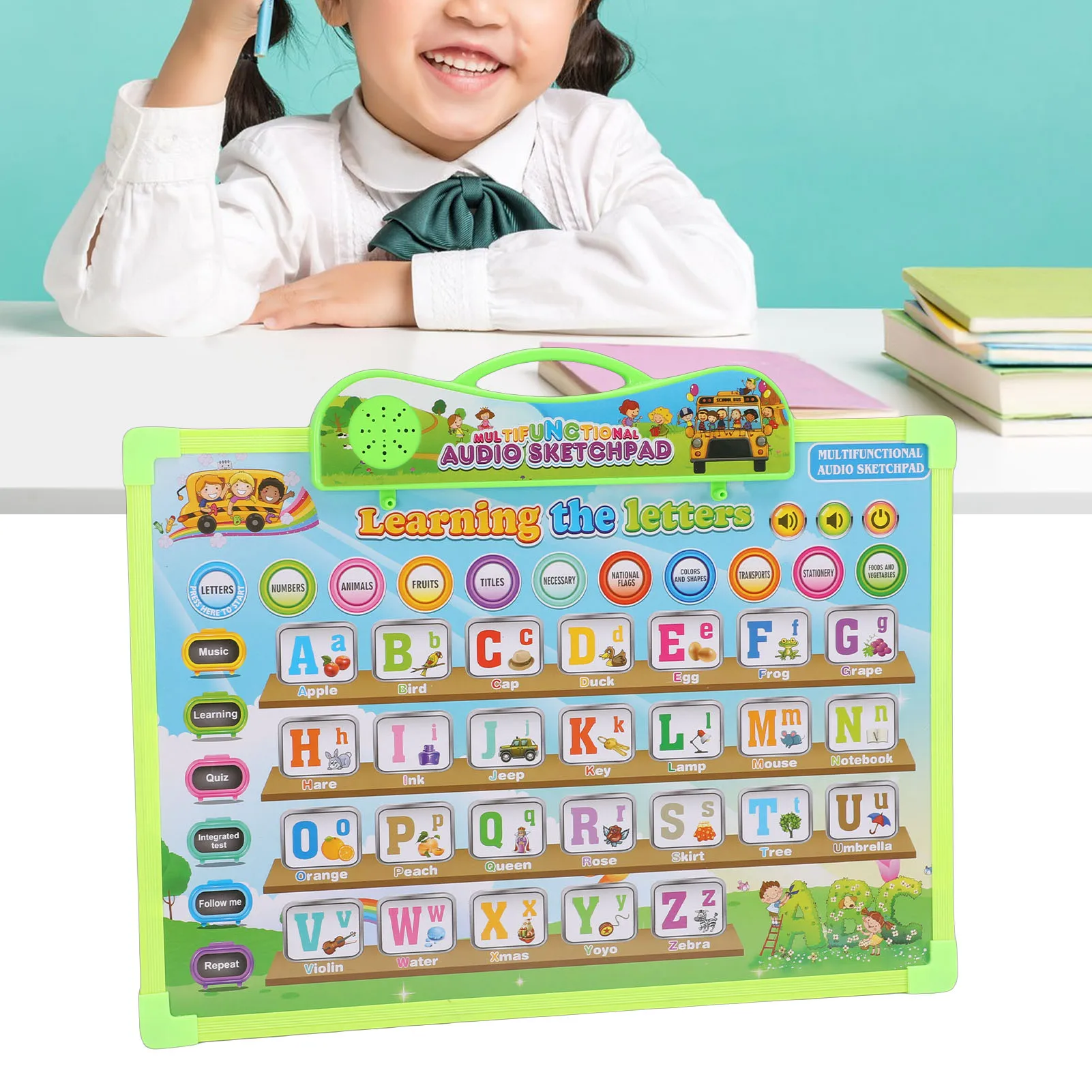 English Alphabet Poster for Kids Electronic Alphabet Wall Chart Talking ...