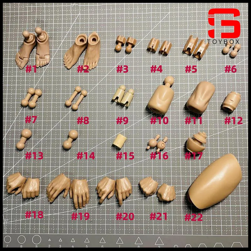 1-6-Scale-Replaceable-Neck-Head-Connector-Foot-Hand-Type-Accessory-Fit ...