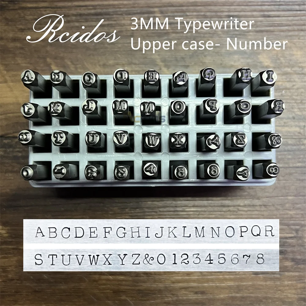 RCIDOS-3MM-Typewriter-UPPER-CASE-lowercase-Numbers-Letter-Metal-Stamp ...