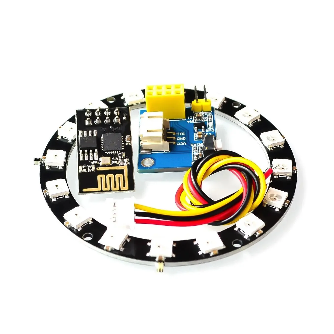 ESP8266 ESP-01 01S WS2812 RGB 16-битный светодиодный модуль управления ...