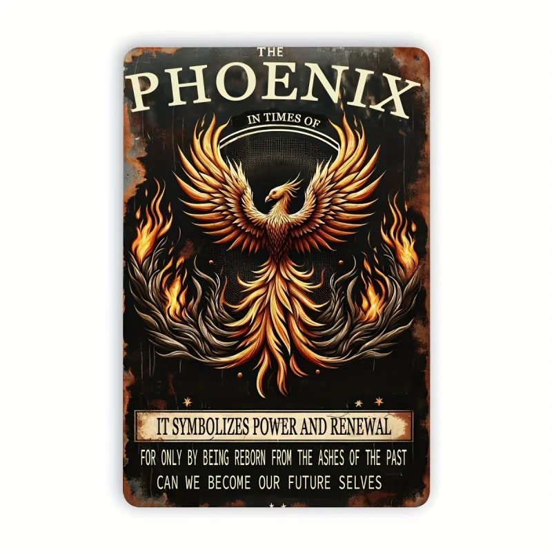 Phoenix Metal Wall Art Plaque - 1 Aluminum Sign“Phoenix of the ...