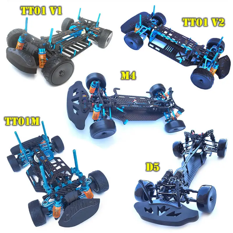 RC Car 3RACING Sakura D5 D5S M4 TT01 TT01M KIT V2 1/10 Carbon Fiber DIY Model Remote Control ...