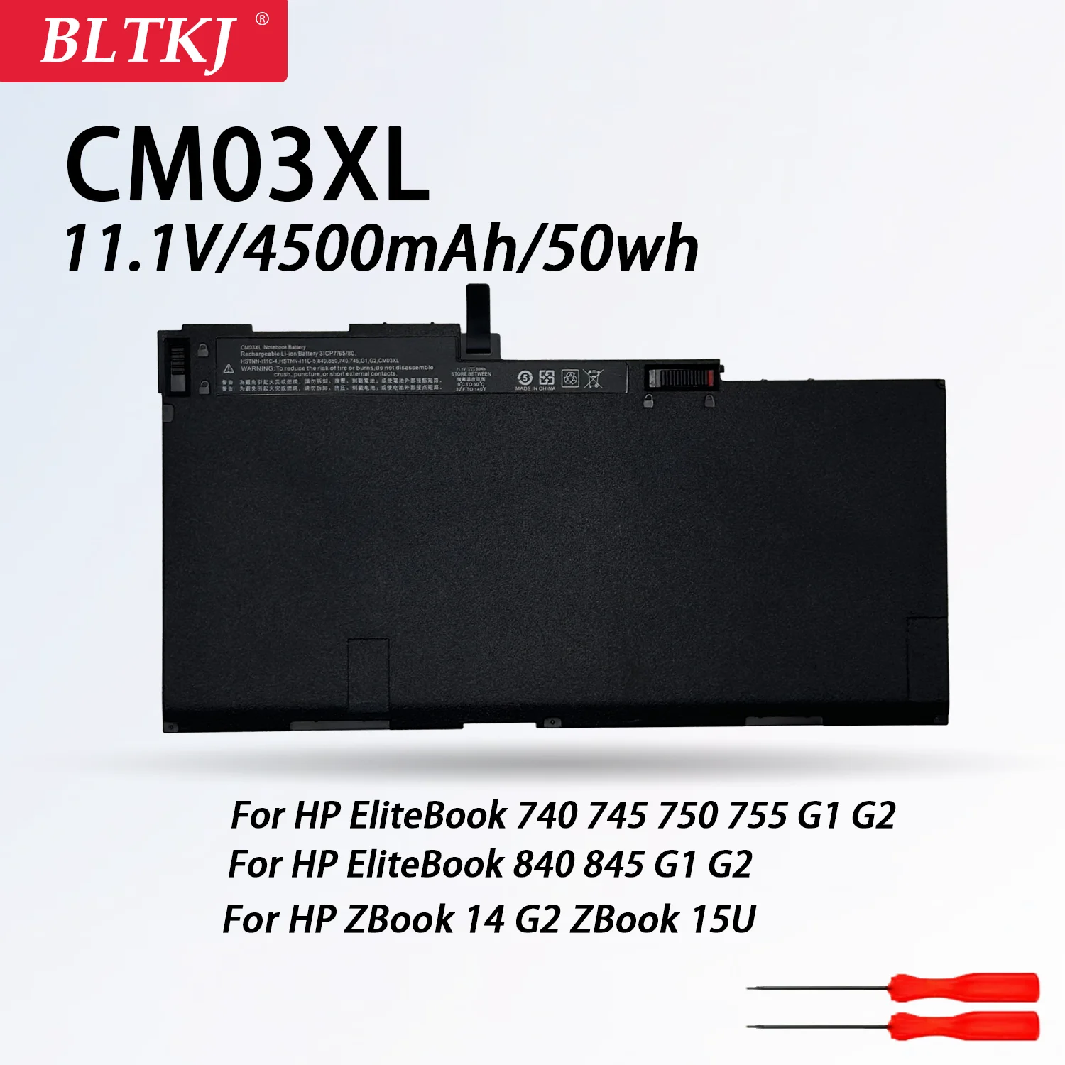 CM03XL battery for hp elitebook 840 845 850 740 745 750 G1 G2 Series ...