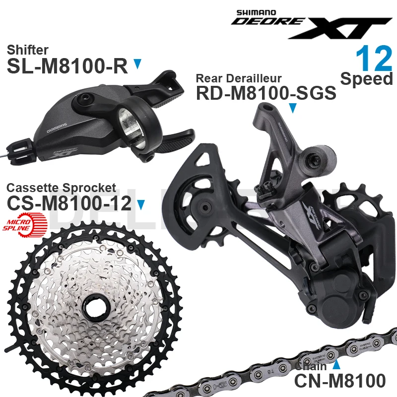 SHIMANO-DEORE-XT-M8100-12-Speed-Groupset-Rear-Derailleur-RD-M8100 ...