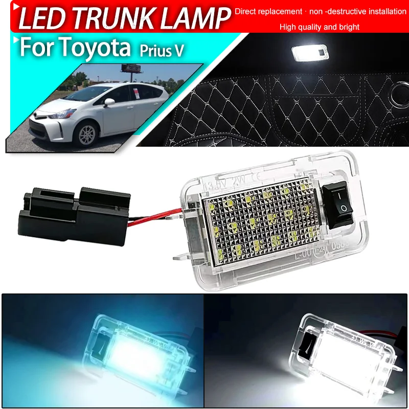 1Pcs Car LED Trunk Lamp Luggage Compartment Lights White For Toyota ...