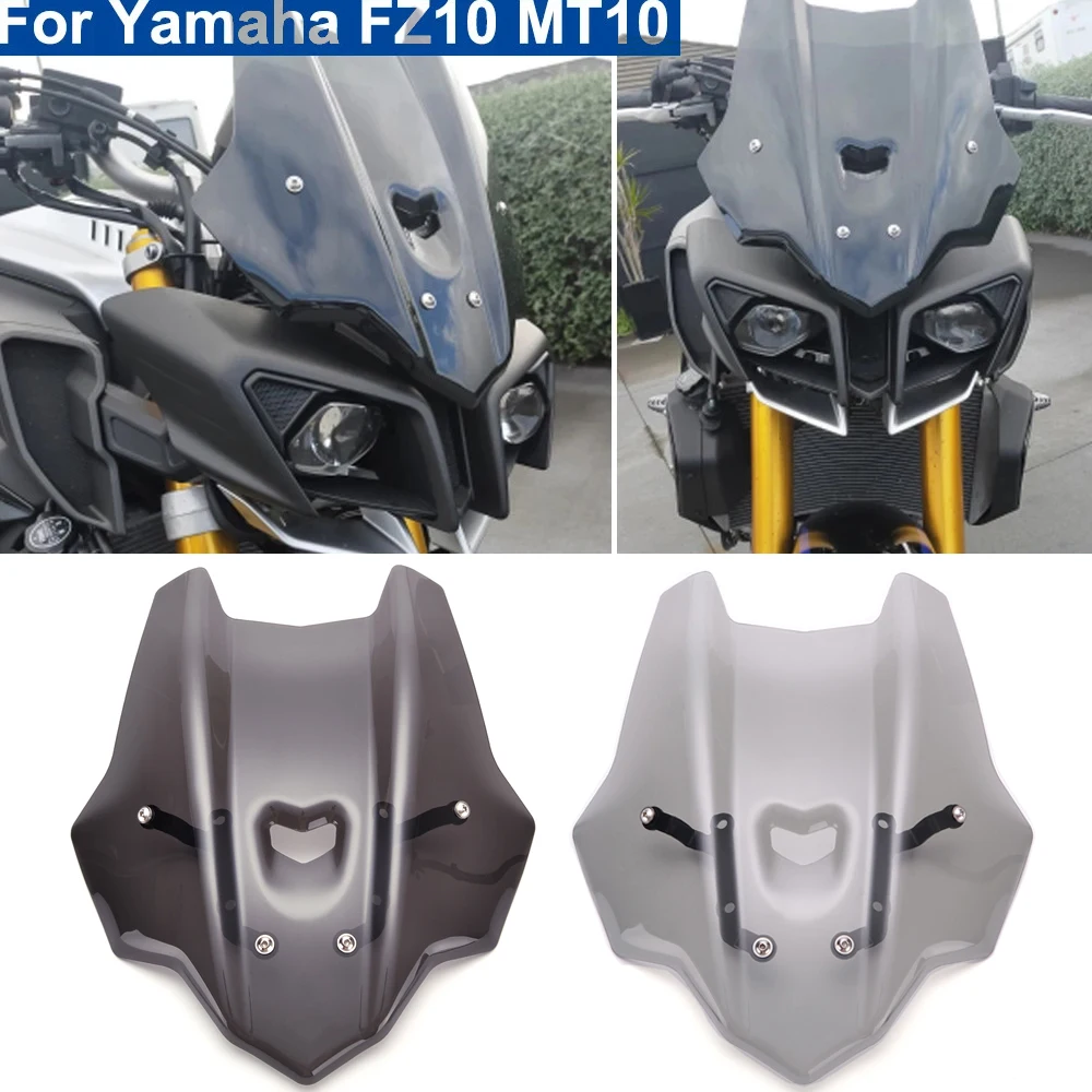 Motorcycle-FZ-MT-10-Windshield-Windscreen-Wind-Deflector-For-Yamaha ...