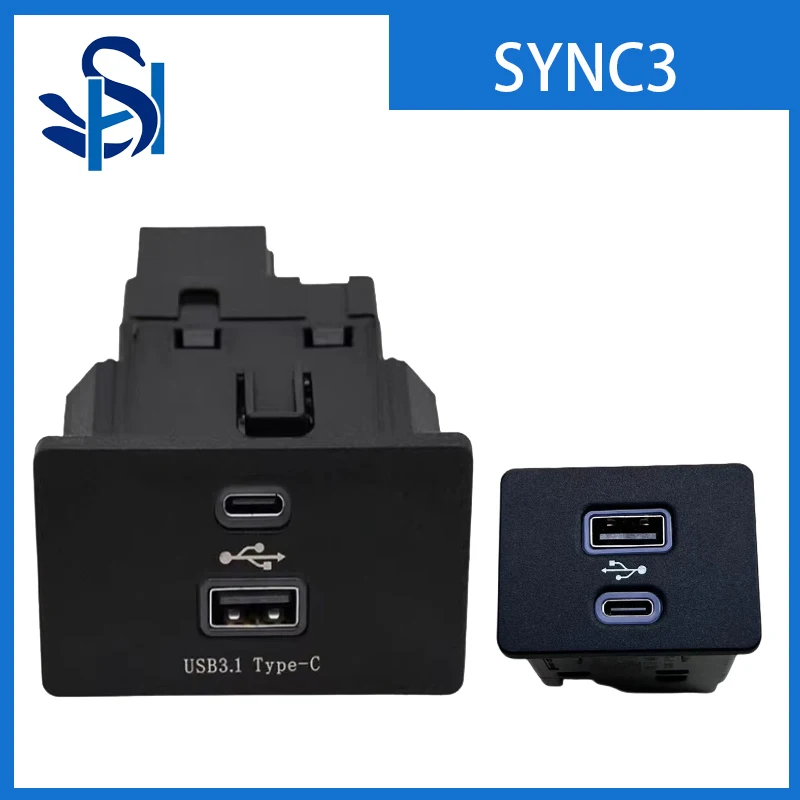 USB-Type-C-CarPlay-Upgrade-Dual-Multimedia-Interface-Module-Sync-3 ...