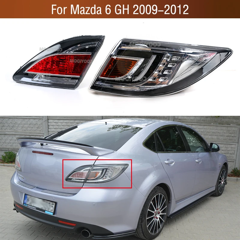 For-Mazda-6-GH-2009-2010-2011-2012-Car-Rear-Bumper-Tail-Light-Brake ...