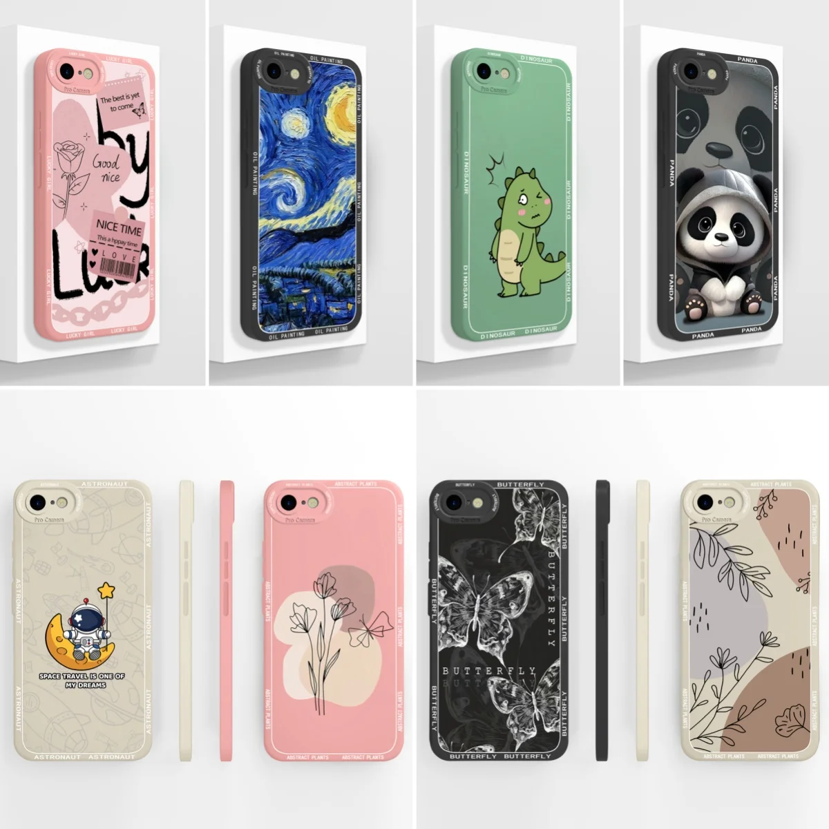 Elegant Oil Painting Liquid Silicone Phone Case - Full Protection Back ...