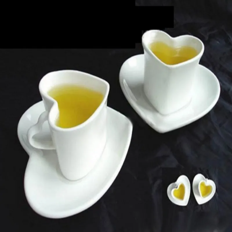 Love-ceramic-couple-cup-coffee-cup-saucer-set-heart-shaped-afternoon ...