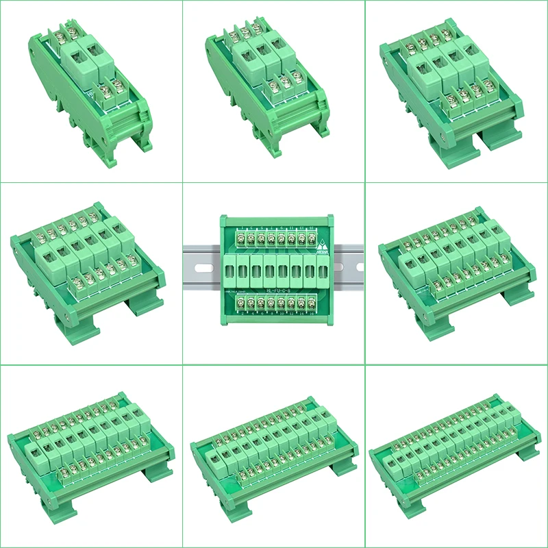 DIN Rail Mount Fuse Interface Module 2-15 Channel Glass 5x20mm Fuse ...