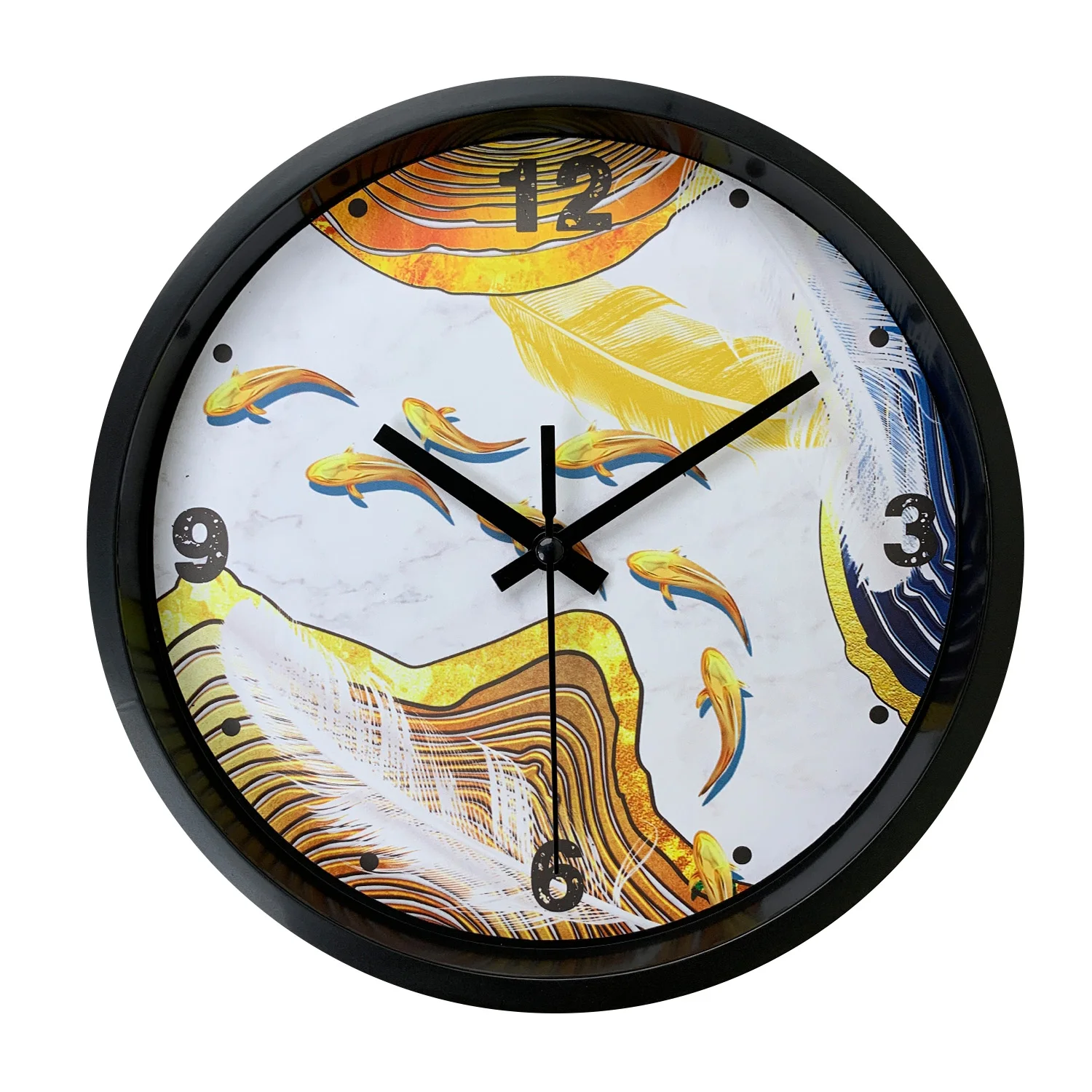 1pc-wall-clock-golden-carp-reindeer-money-tree-meaning-wealth-design ...