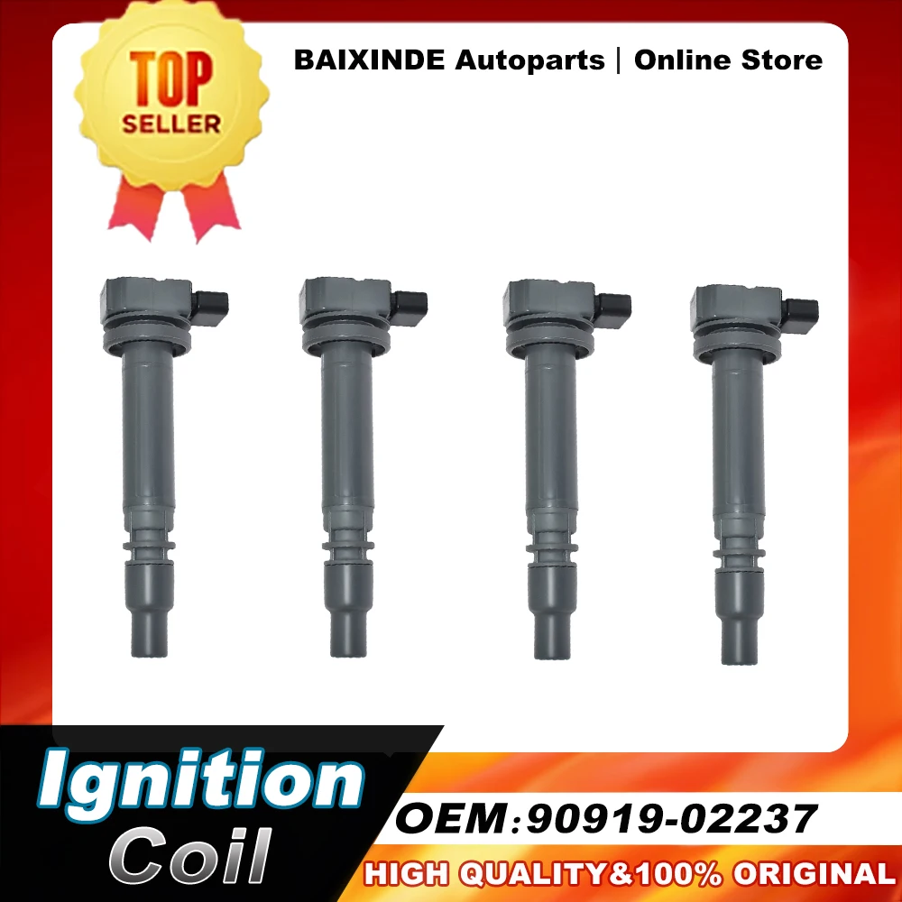1-4PCS-OEM-90919-02237-9091902237-Ignition-Coil-Fits-For-Land-Cruiser ...