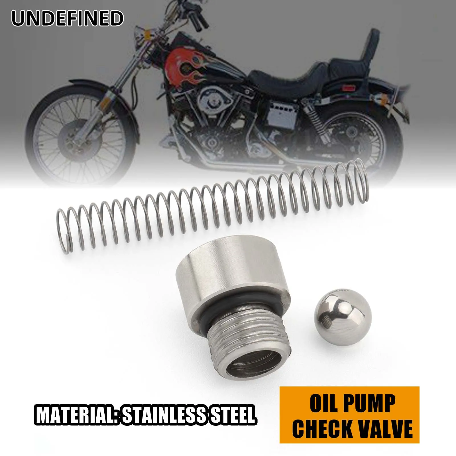 Motorcycle-Silver-Oil-Pump-Check-Valve-Kit-For-Harley-Big-Twin ...