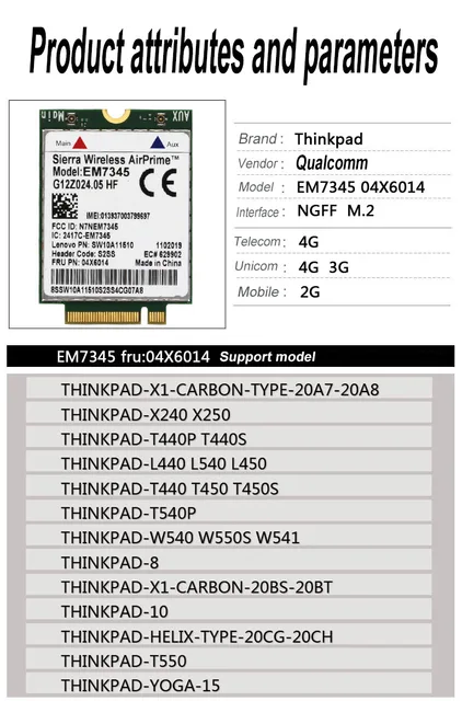 4G Unlocked Mobile Broadband Devices Unlocked Sierra AirPrime MC7700 4G ...