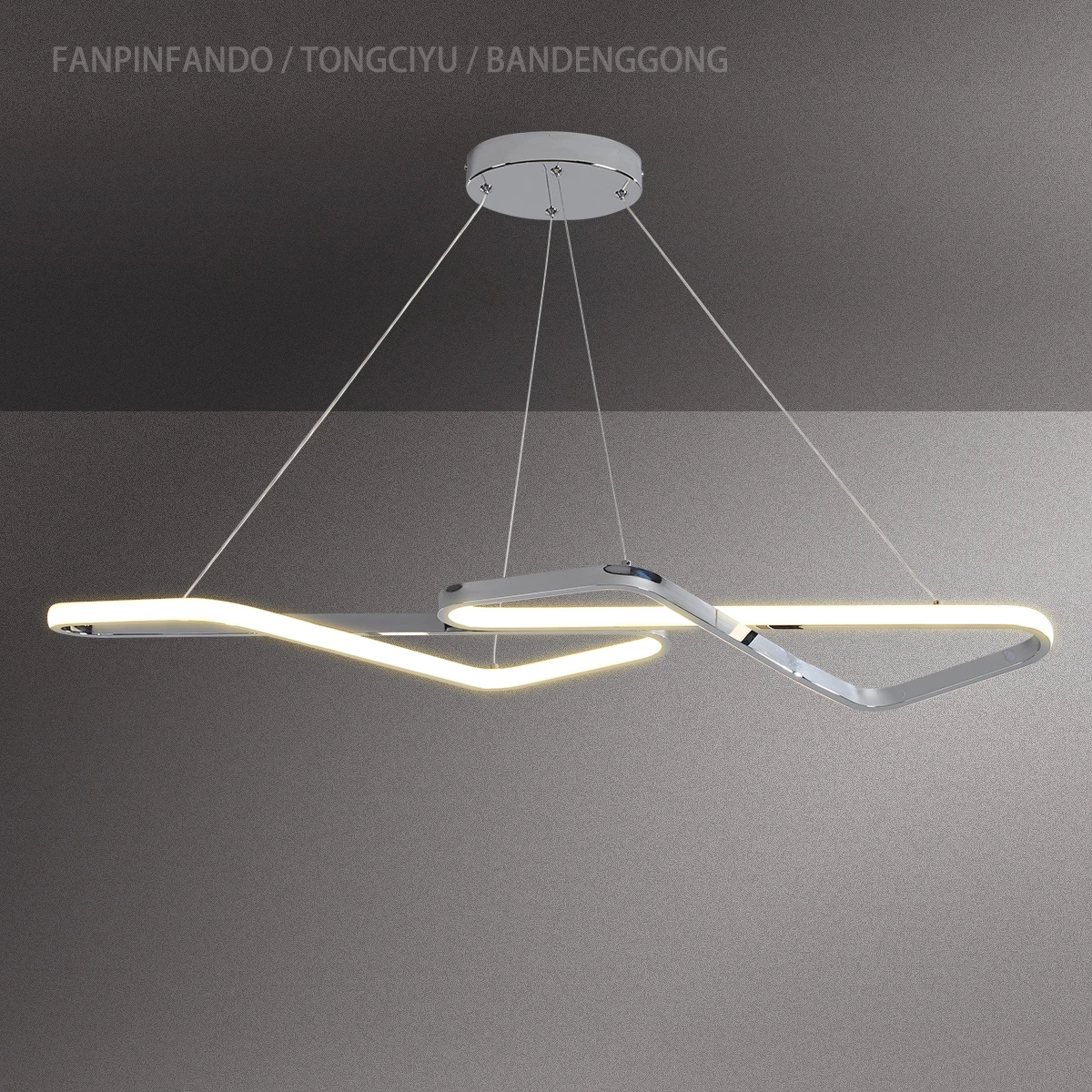 Candelabro LED Moderno, Dourado, Cromado, Luzes Suspensas, Lustres para Sala de Jantar, Mesa de ...