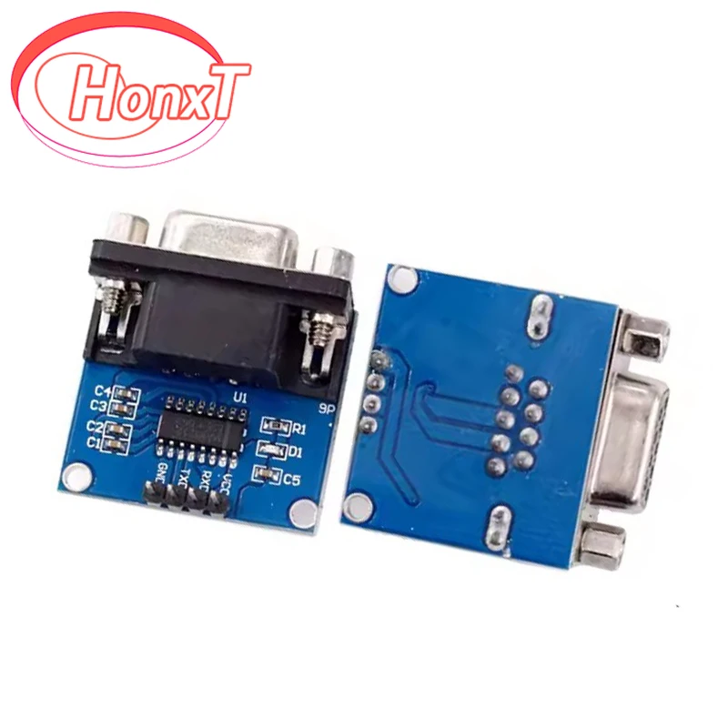 MAX3232 RS232 to TTL Serial Port Converter Module DB9 Connector MAX232 ...
